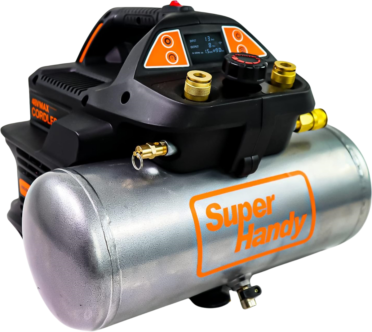 Super Handy GUO078 Portable Electric Air Compressor Cordless With Digi ...